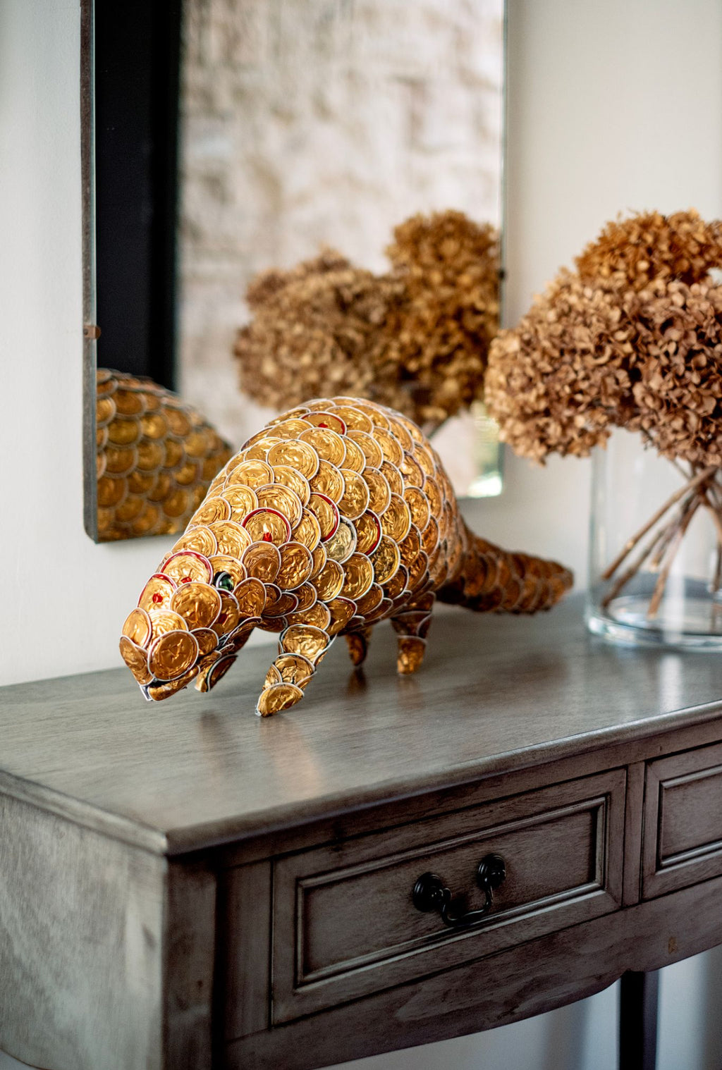Recycled Coffee Pod Pangolin Statue – Ithemba Creations