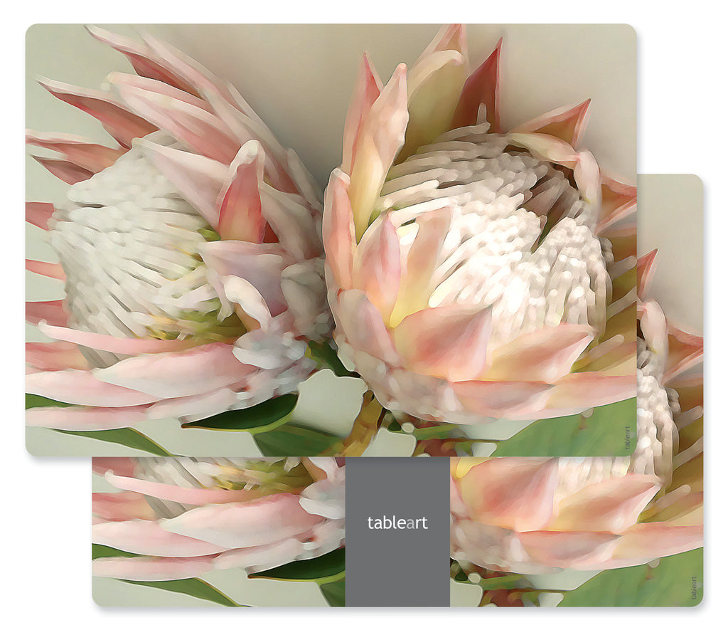 King Protea in Pink Placemats – Ithemba Creations