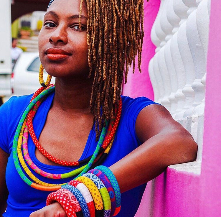 Thembela Shweshwe Fabric Necklace – Ithemba Creations