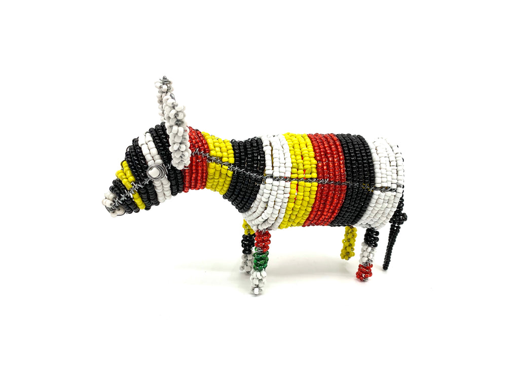 Multicolored African Beaded Nguni Cow – Ithemba Creations