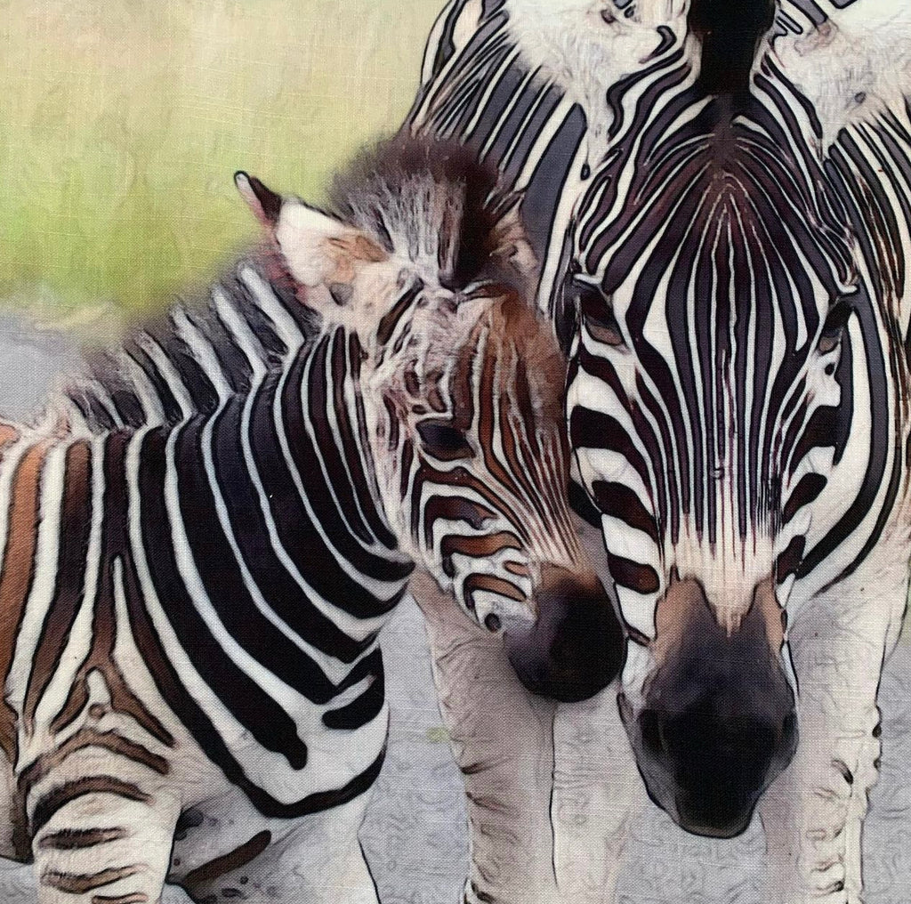 Mother & Baby Zebra Pillow Cover – Ithemba Creations