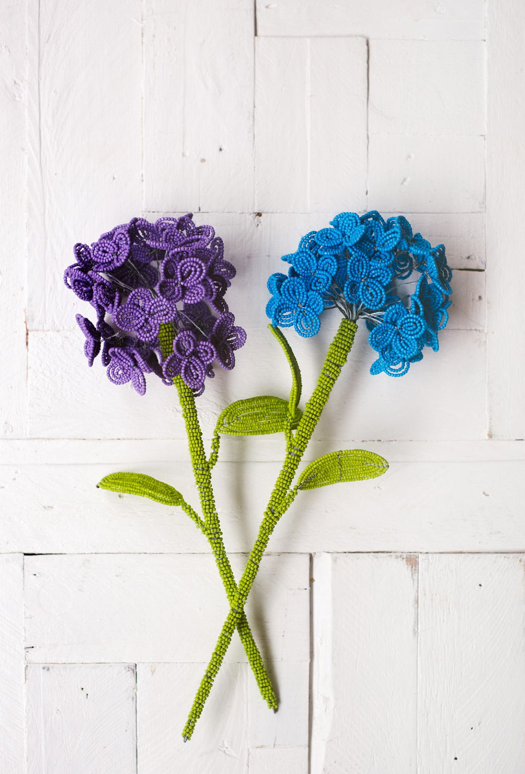 Hand Beaded Hydrangea Stem – Ithemba Creations