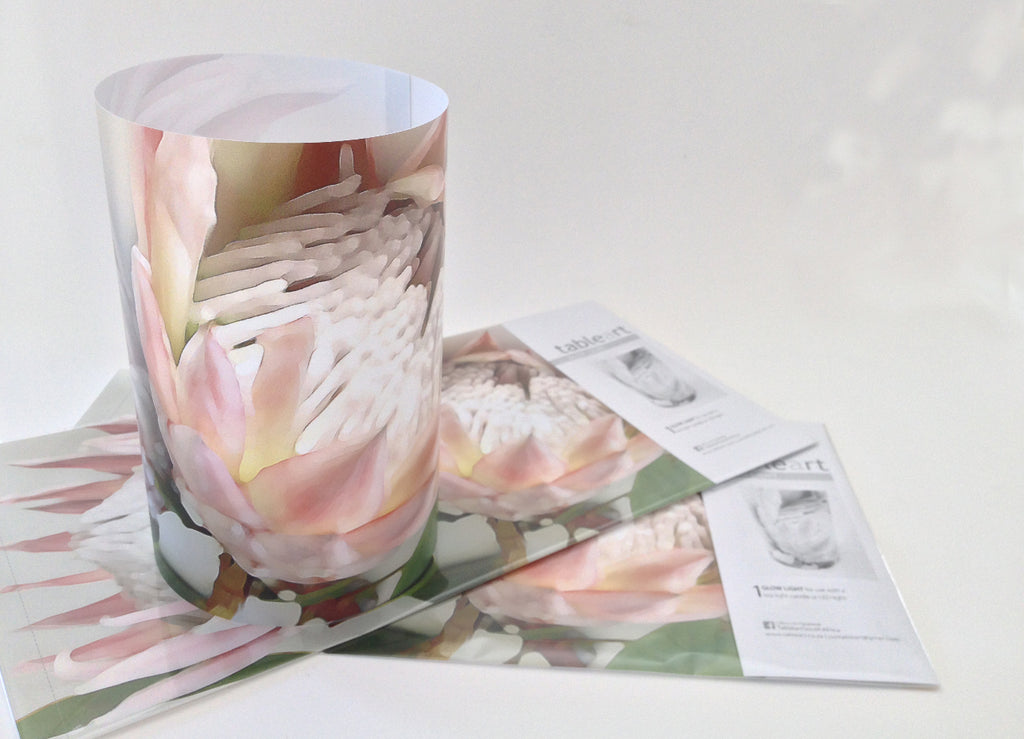 King Protea Candle Shade / Lantern – Ithemba Creations