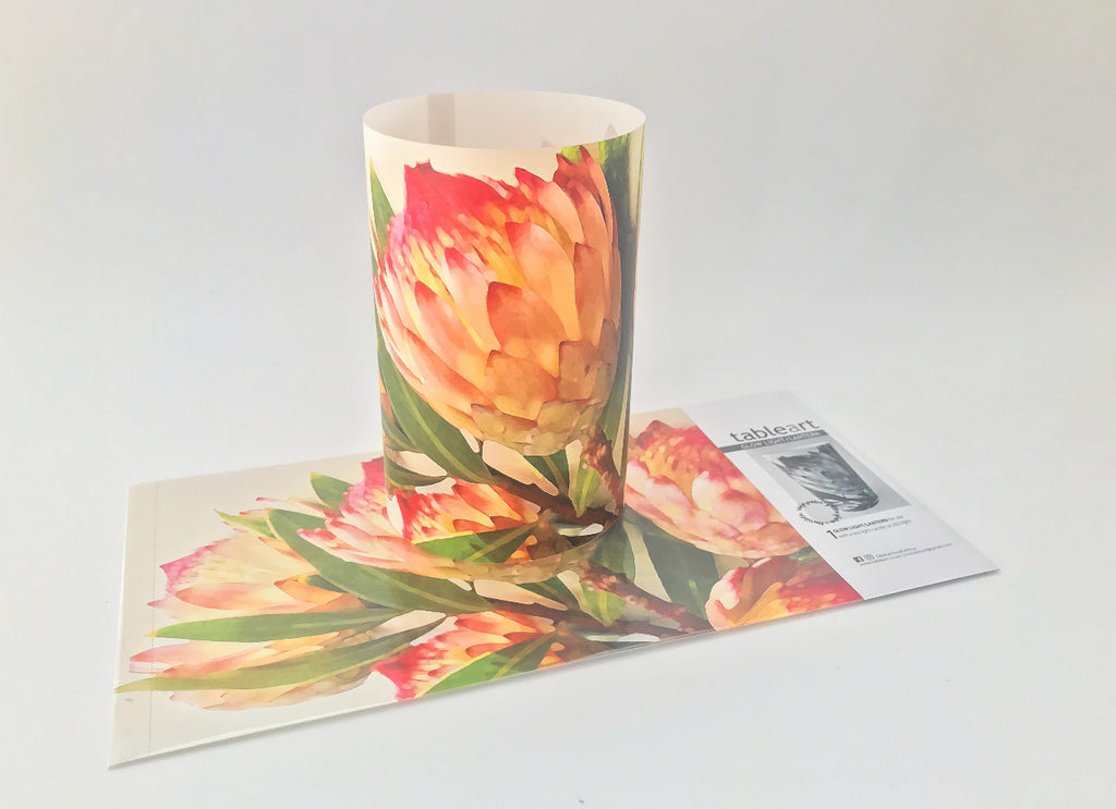 Robijn Protea Candle Shade / Lantern – Ithemba Creations