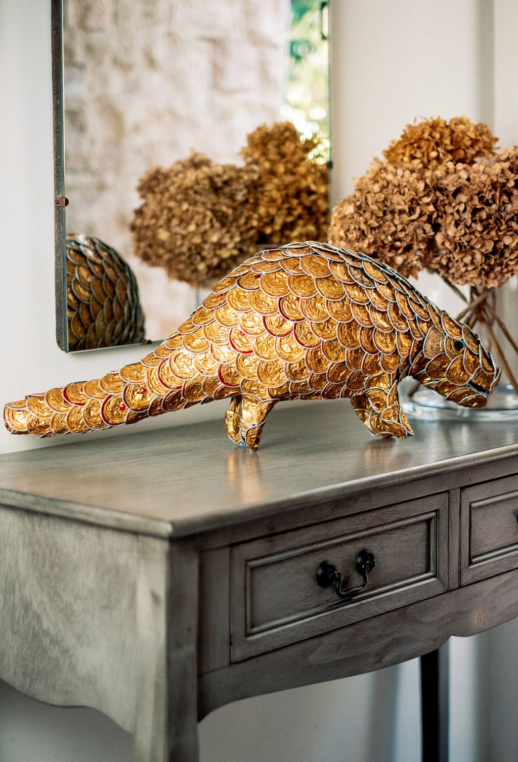 Recycled Coffee Pod Pangolin Statue – Ithemba Creations