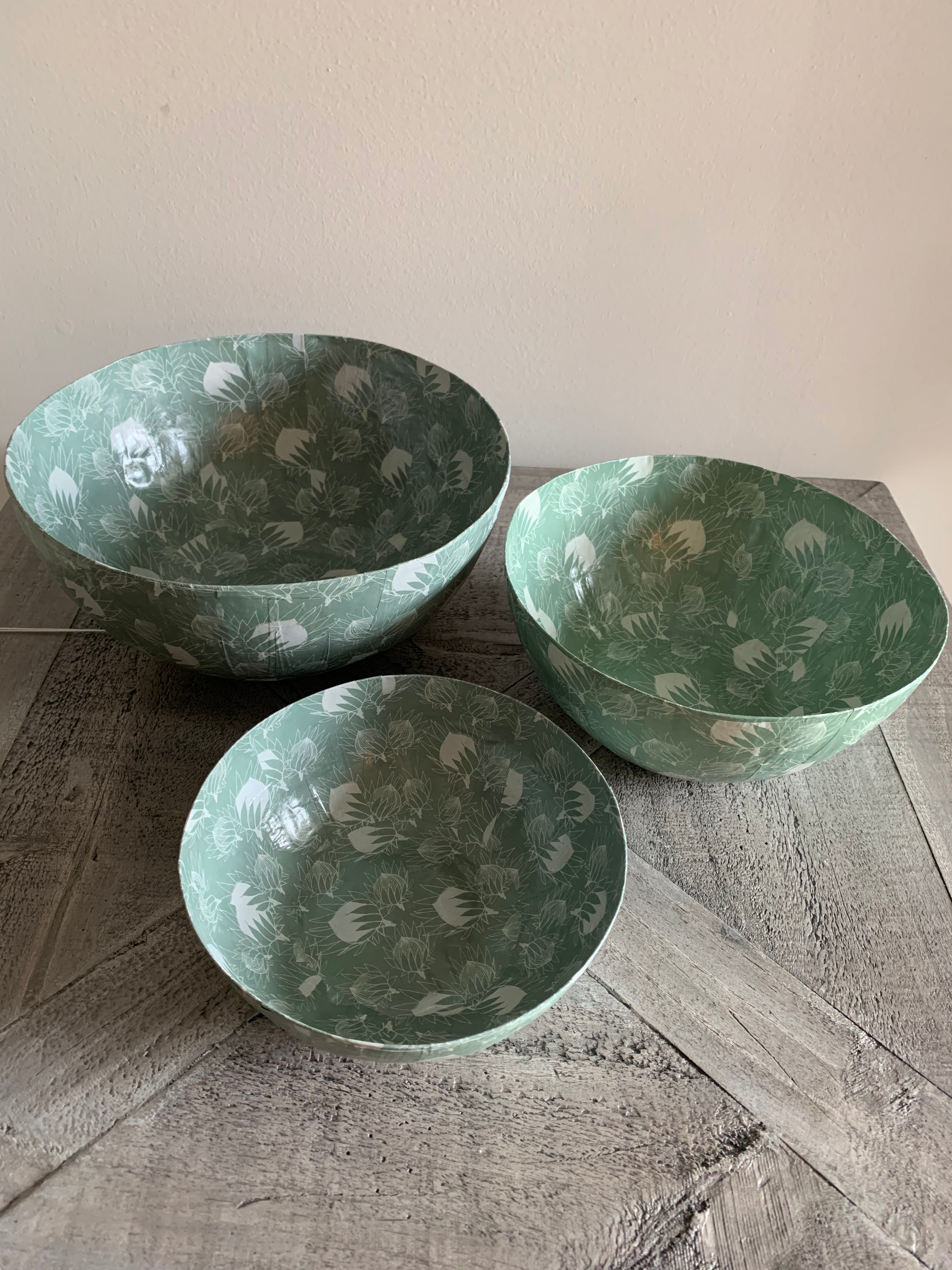 Wola Nani Floral Paper Mache Bowls – Ithemba Creations