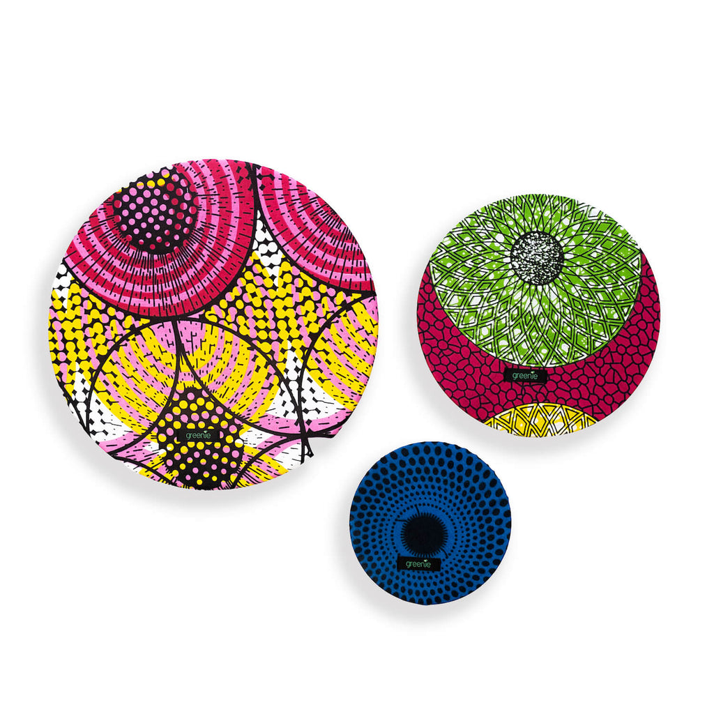 African Island Fabric Food Covers (set of 3) – Ithemba Creations