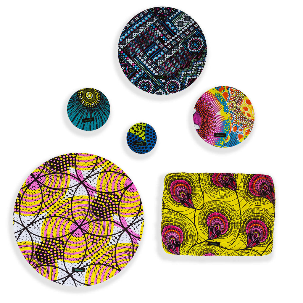 African Island Fabric Food Covers (set of 6) – Ithemba Creations