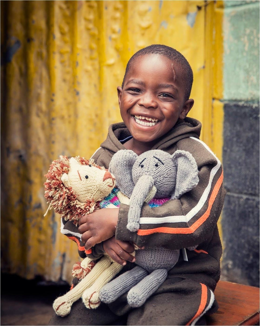 Nzou - Elephant Hand Knitted Soft Toy – Ithemba Creations