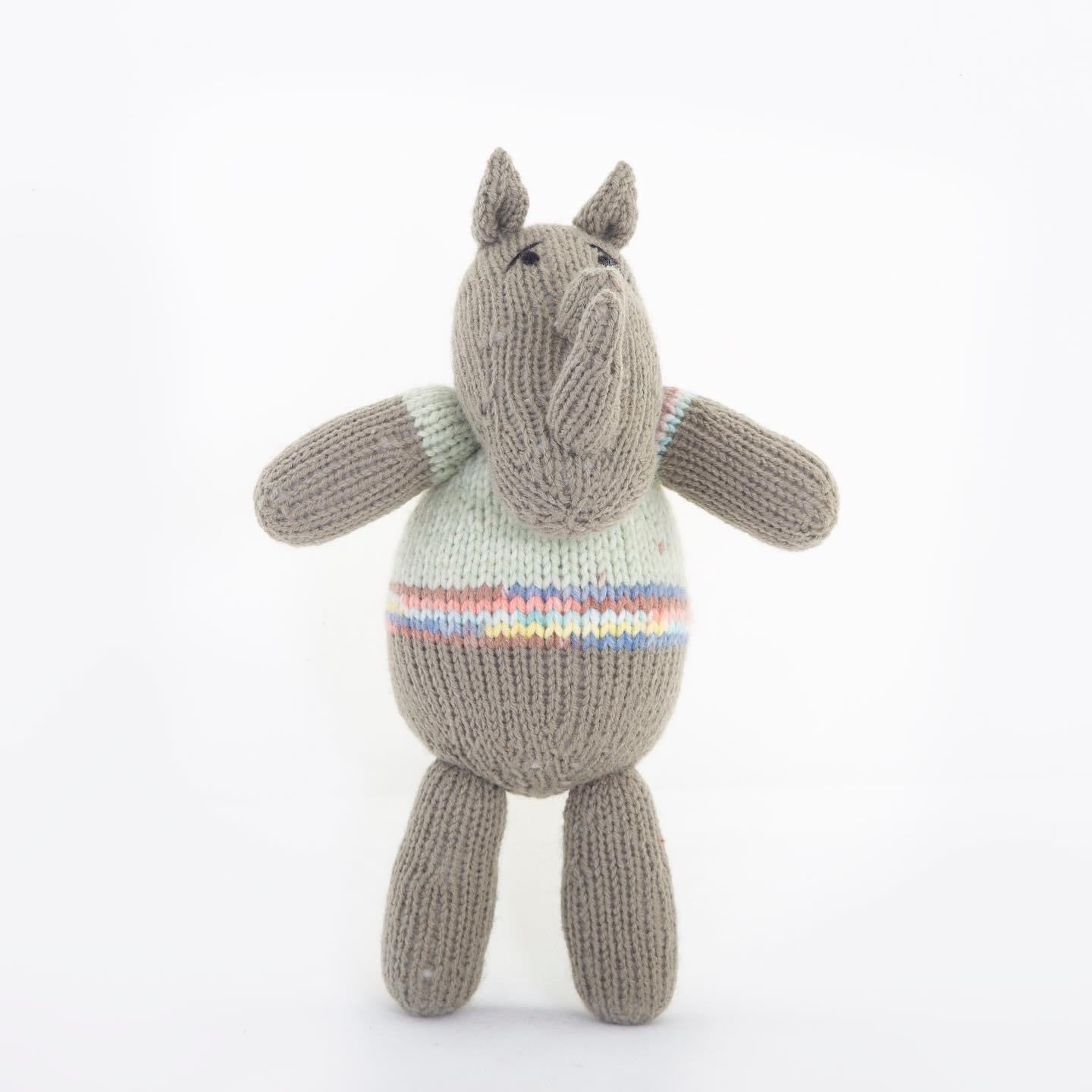 Chipembere - Rhino Hand Knitted Soft Toy – Ithemba Creations