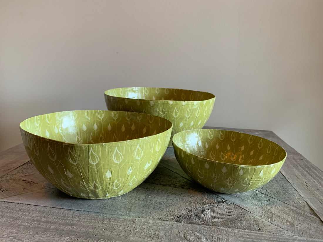 Wola Nani Floral Paper Mache Bowls – Ithemba Creations