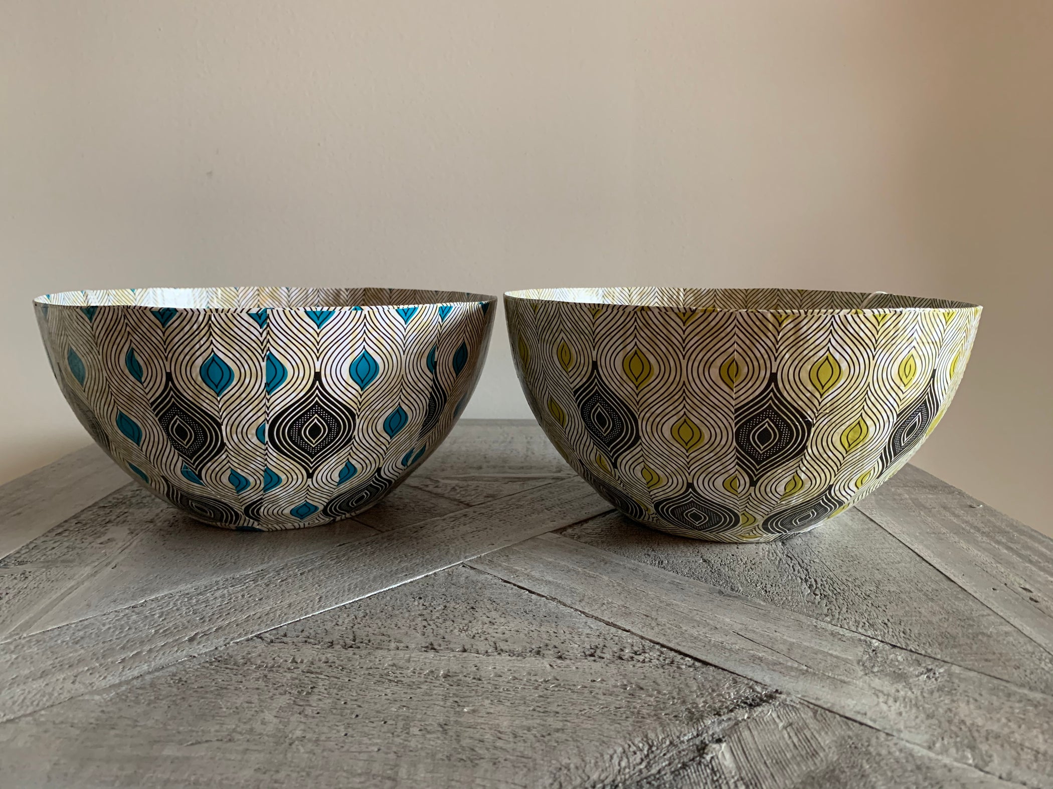 Wola Nani Eyes Round Paper Mache Bowls – Ithemba Creations