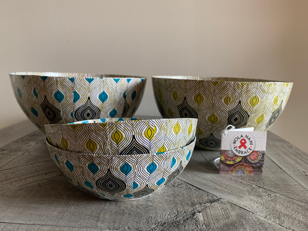 Wola Nani Eyes Round Paper Mache Bowls – Ithemba Creations