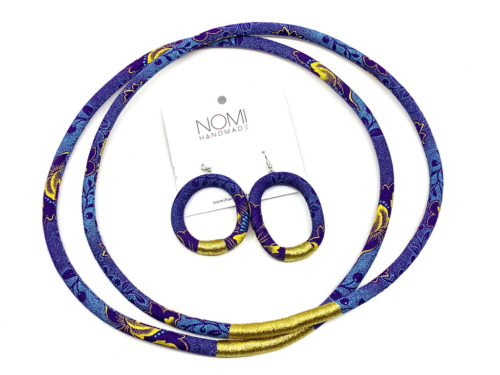 Thembela Shweshwe Fabric Necklace – Ithemba Creations