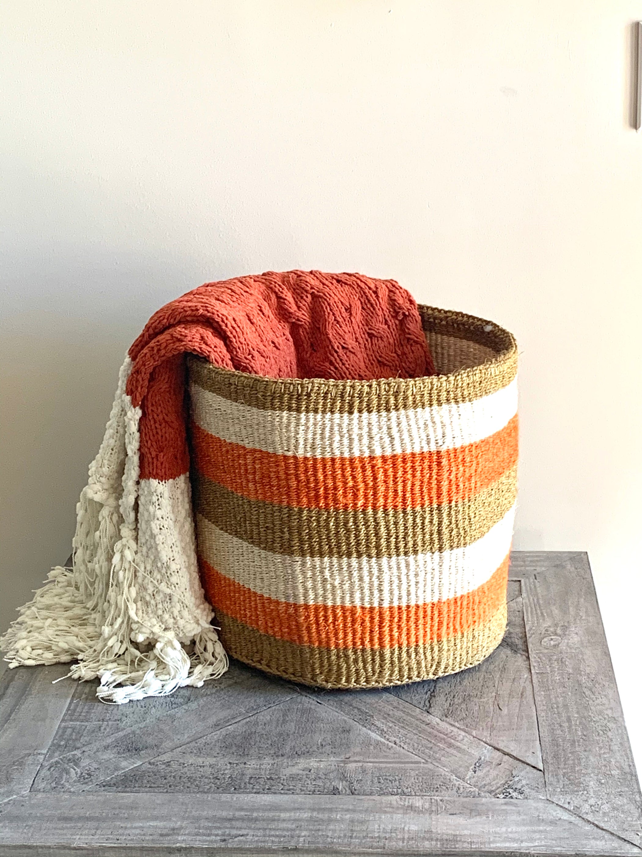 Orange Tone Sisal Baskets - Various Sizes – Ithemba Creations