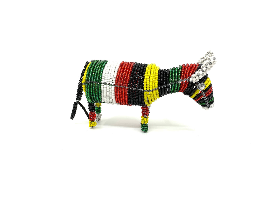 Multicolored African Beaded Nguni Cow – Ithemba Creations