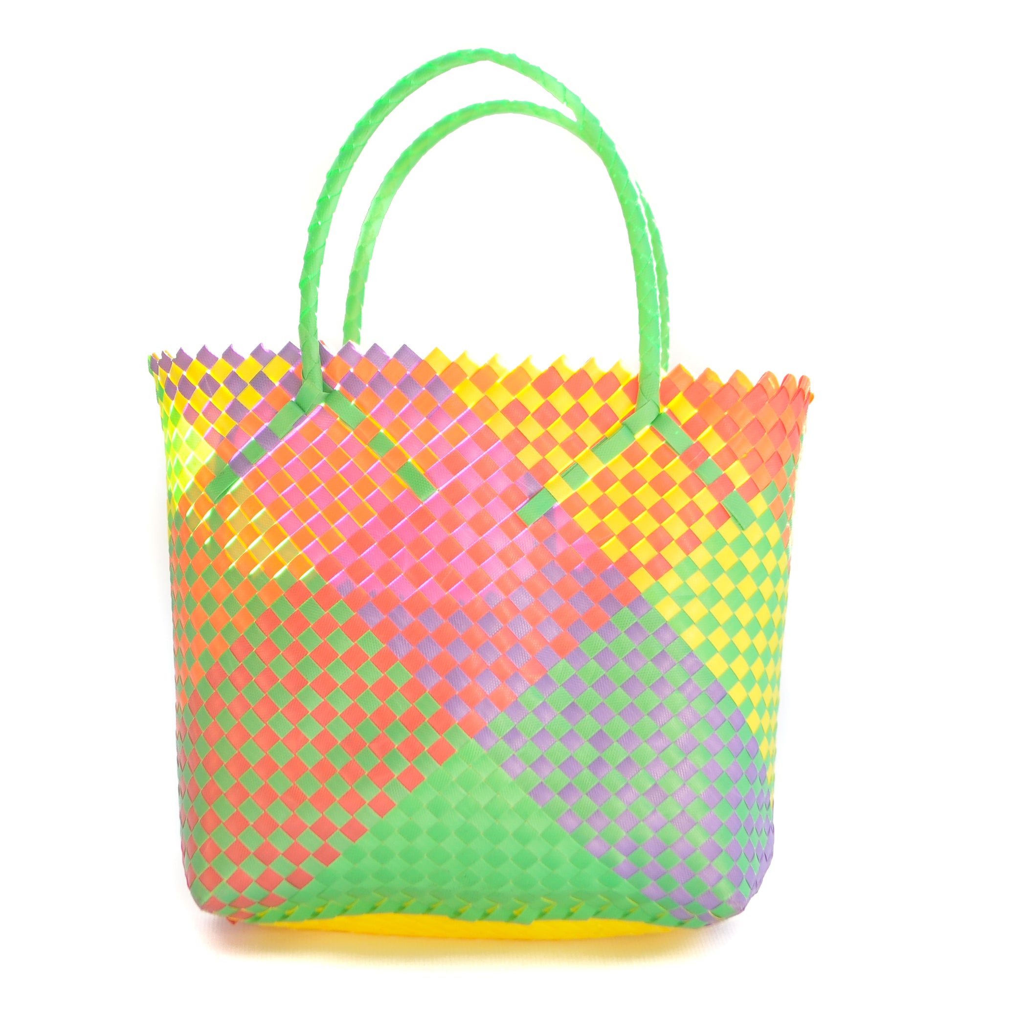 Multicolored Woven Plastic Shopper Bag – Ithemba Creations