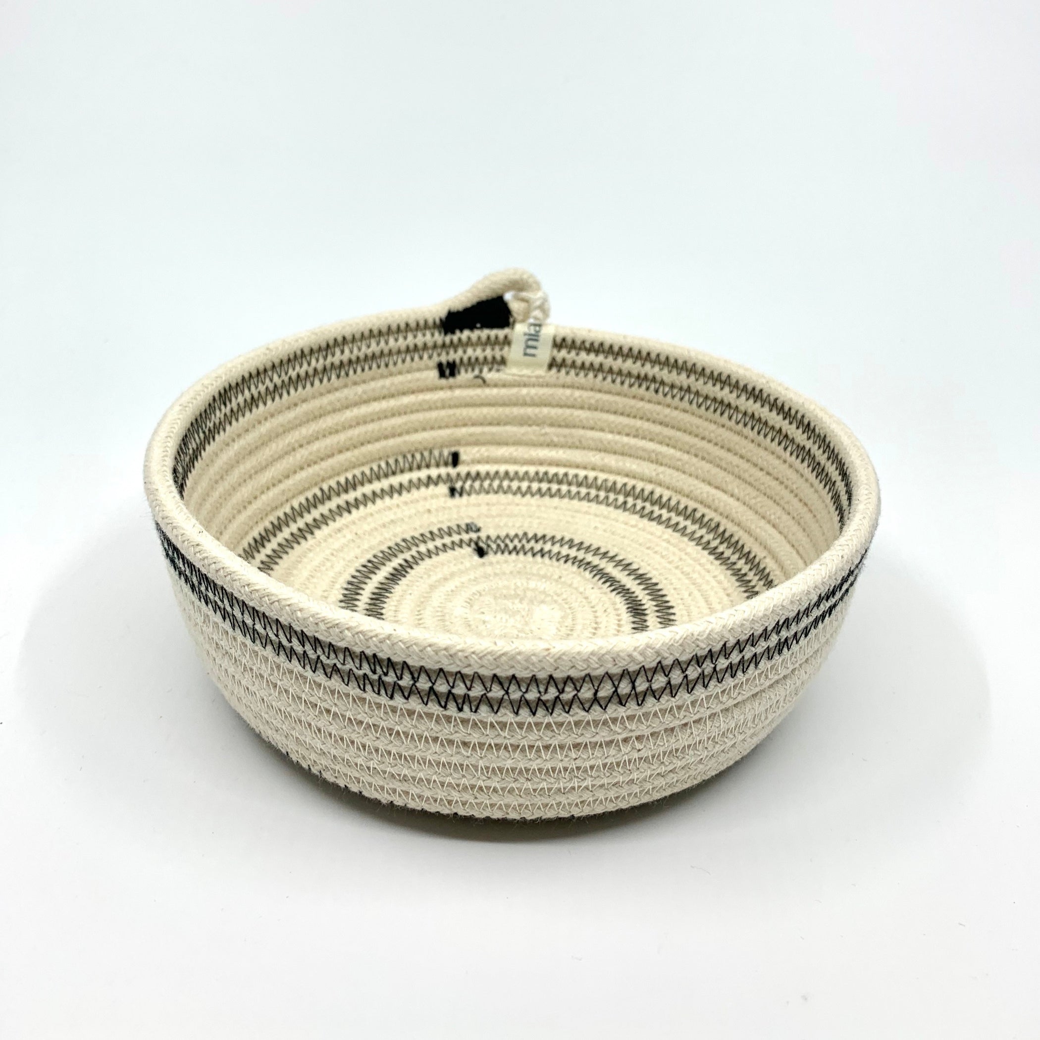 Black Stitch Rope Small Table Baskets – Ithemba Creations