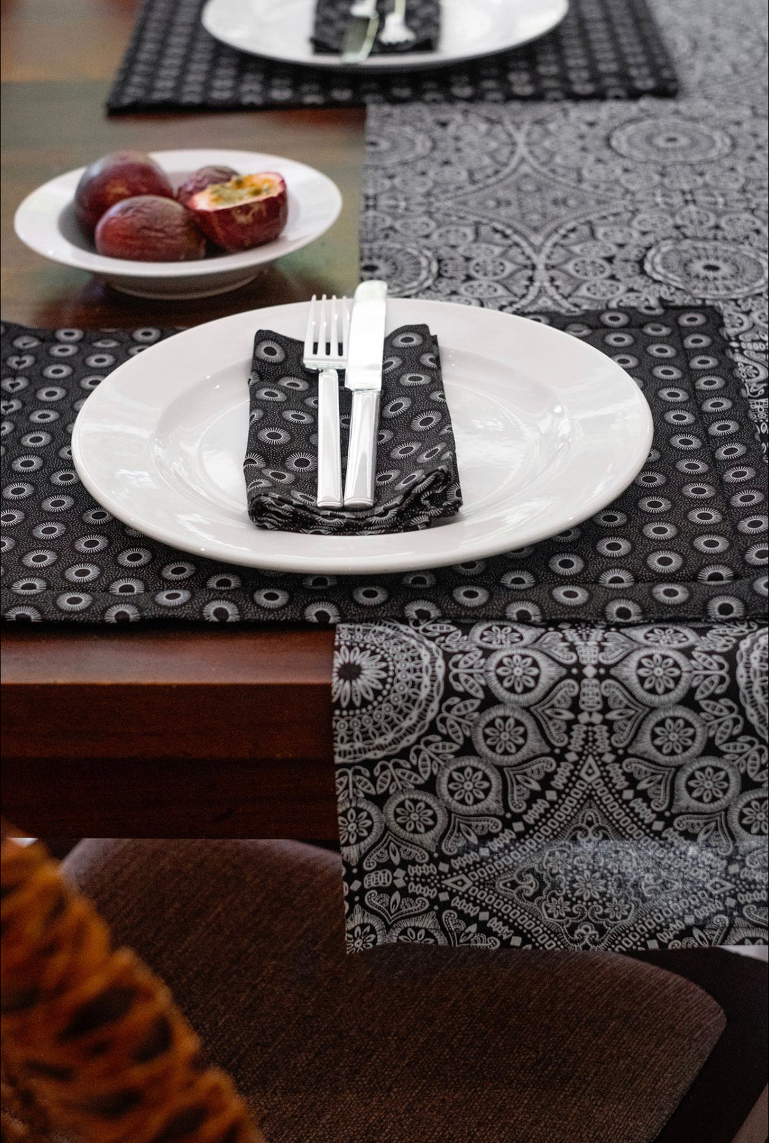 Black Shweshwe Cotton Table Runner (Standard or Long) – Ithemba Creations